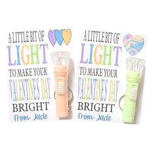 Valentine Flashlight Favors for Friends - Kids Valentine’s Day ...