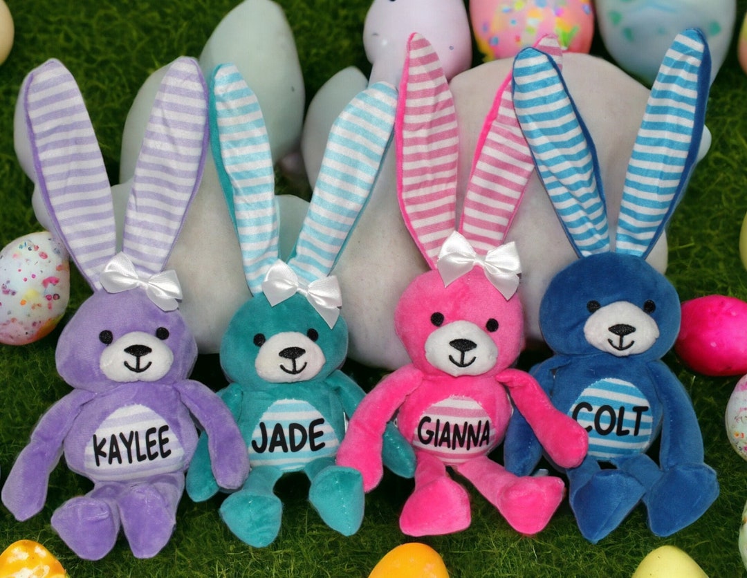Personalized Easter Bunny Plush - 14" Funny Bunnies - Perfect for ...
