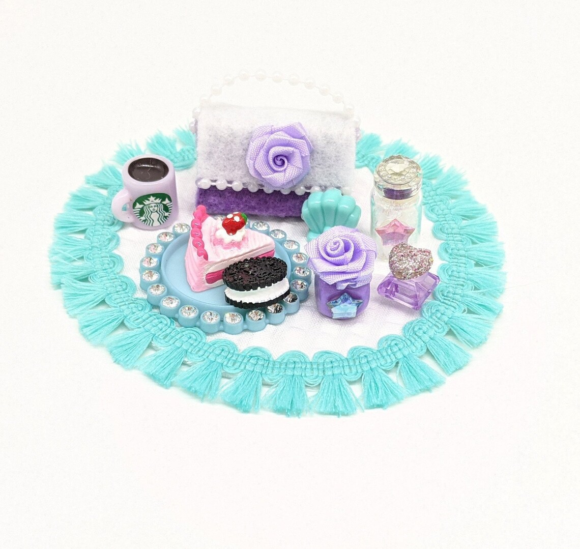 Dollhouse Mermaid Kitchen Set Mermaid Bed Doll Furniture | Etsy