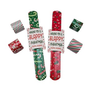 Personalized Christmas Slap Bracelets for Kids Fun Holiday Gift With ...