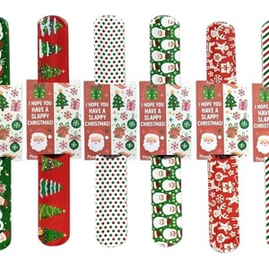 Christmas Slap Bracelet Favors for Kids – “SLAPPY Christmas” Holiday ...