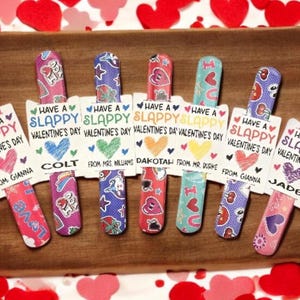 Personalized Valentine's Day Slap Bracelets With Gift Tags | Have a ...