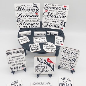 Personalized Memorial Gift, Memorial Mini Wood Signs, Memorial Keepsake ...