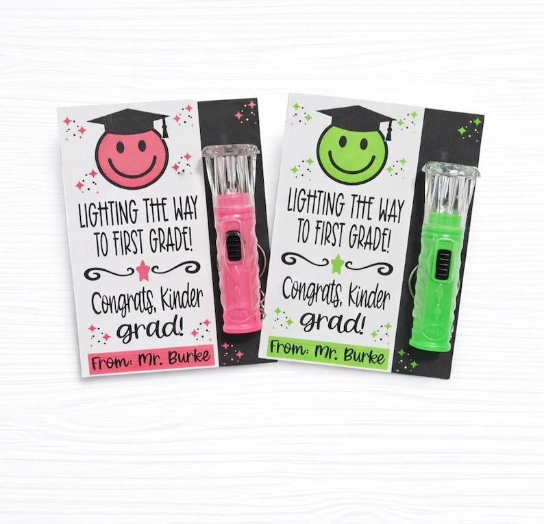 Kindergarten Graduation - Mini Flashlight Favors - Ready to Gift - Kids ...
