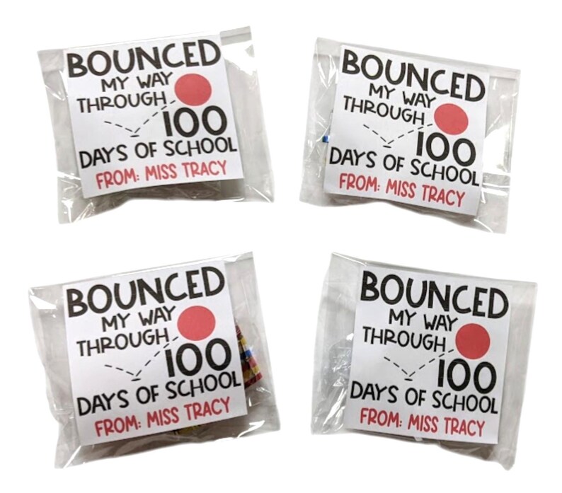 100th Day of School Celebrations - Classmate School Favors - Ready to ...