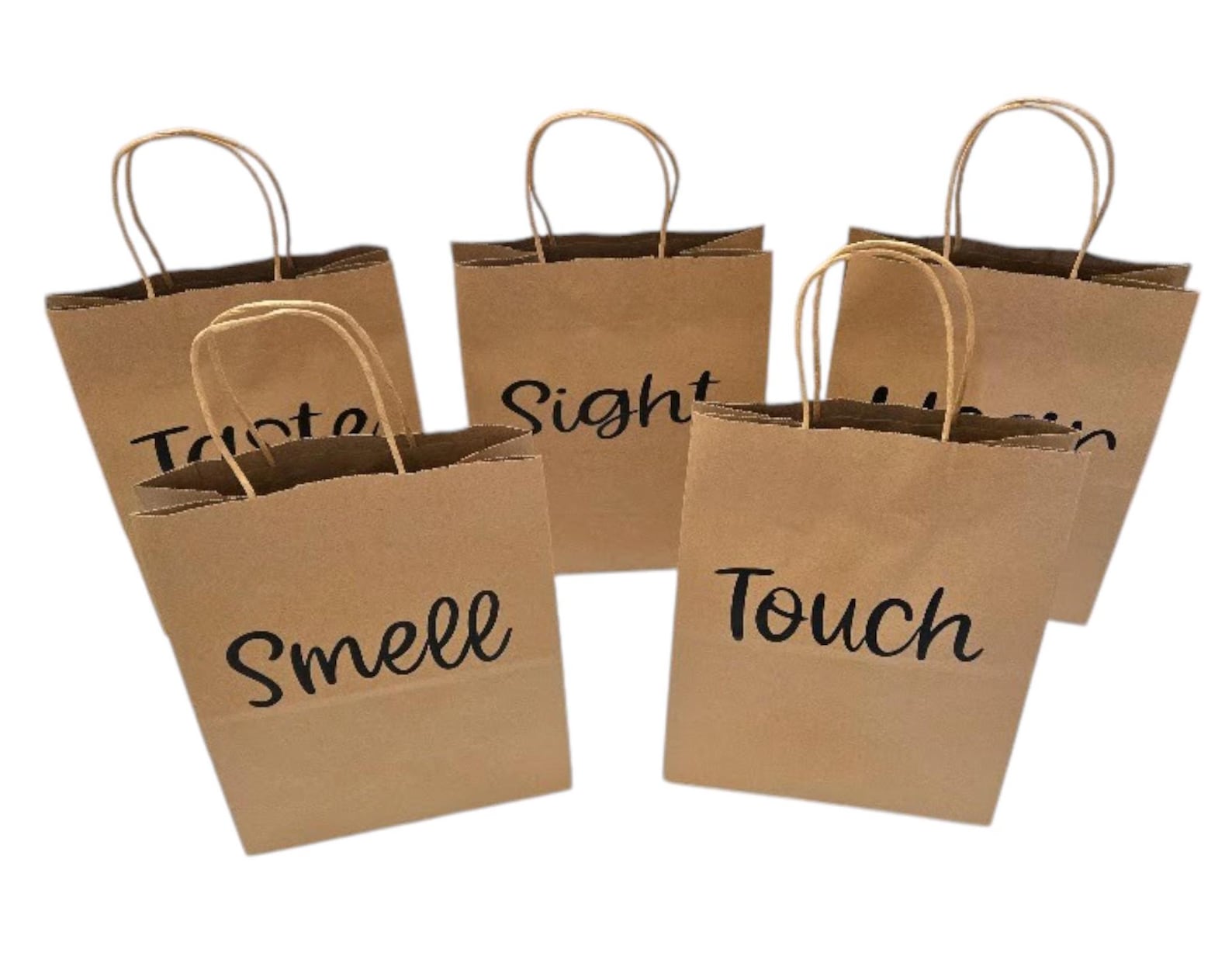5 Senses Gift Bags Bundle | Touch, Smell, Hear, Sight and Taste ...