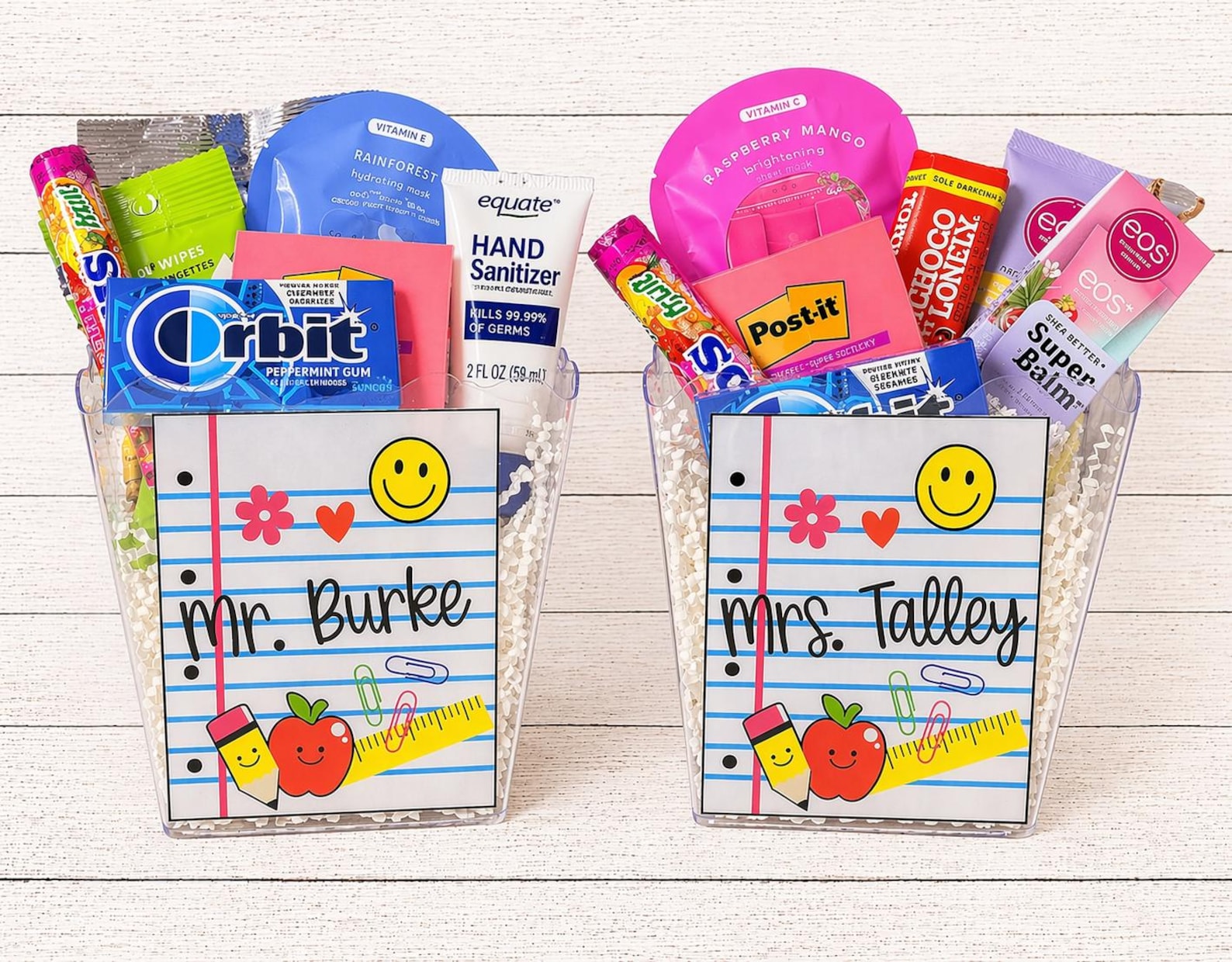 Personalized Teacher or Student Container – School Themed – End of ...