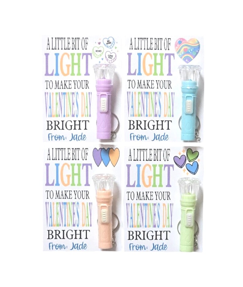 Valentine Flashlight Favors for Friends - Kids Valentine’s Day ...