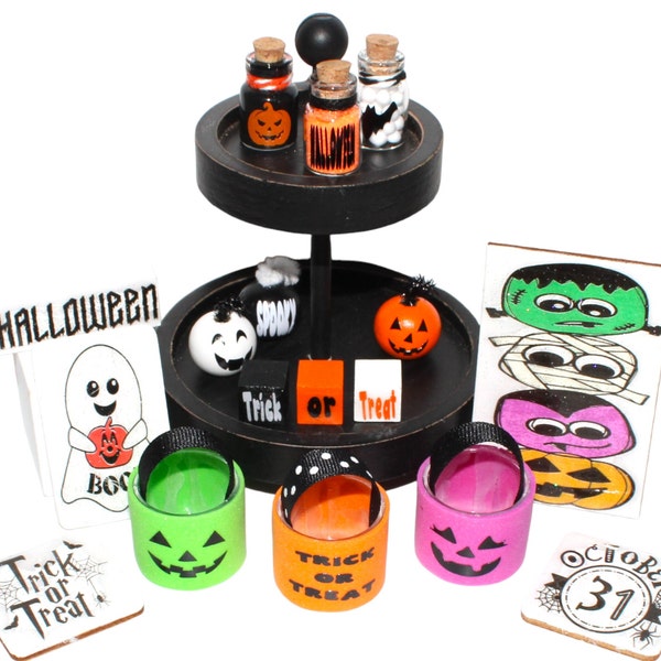 Halloween Miniatures - Etsy