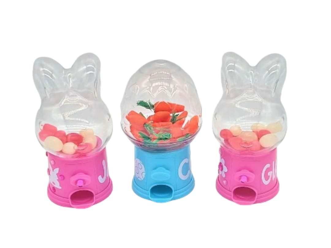 Personalized Easter Candy Dispenser - Bunny Shaped Gumball Machine ...