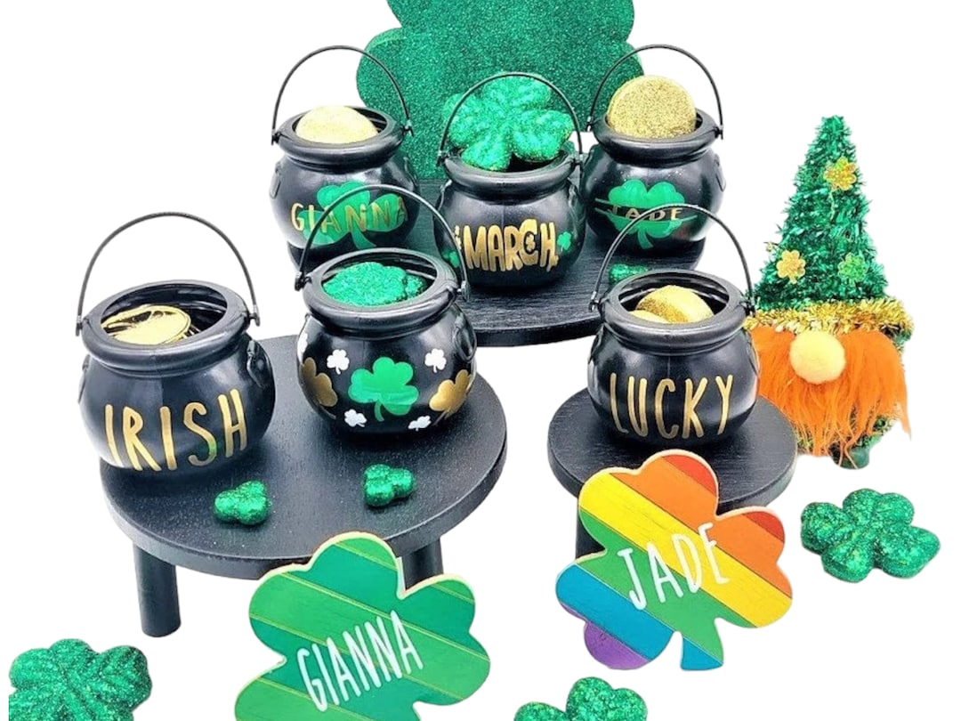 Personalized Saint Patrick's Day Pot of Gold, Irish Cauldron, St ...