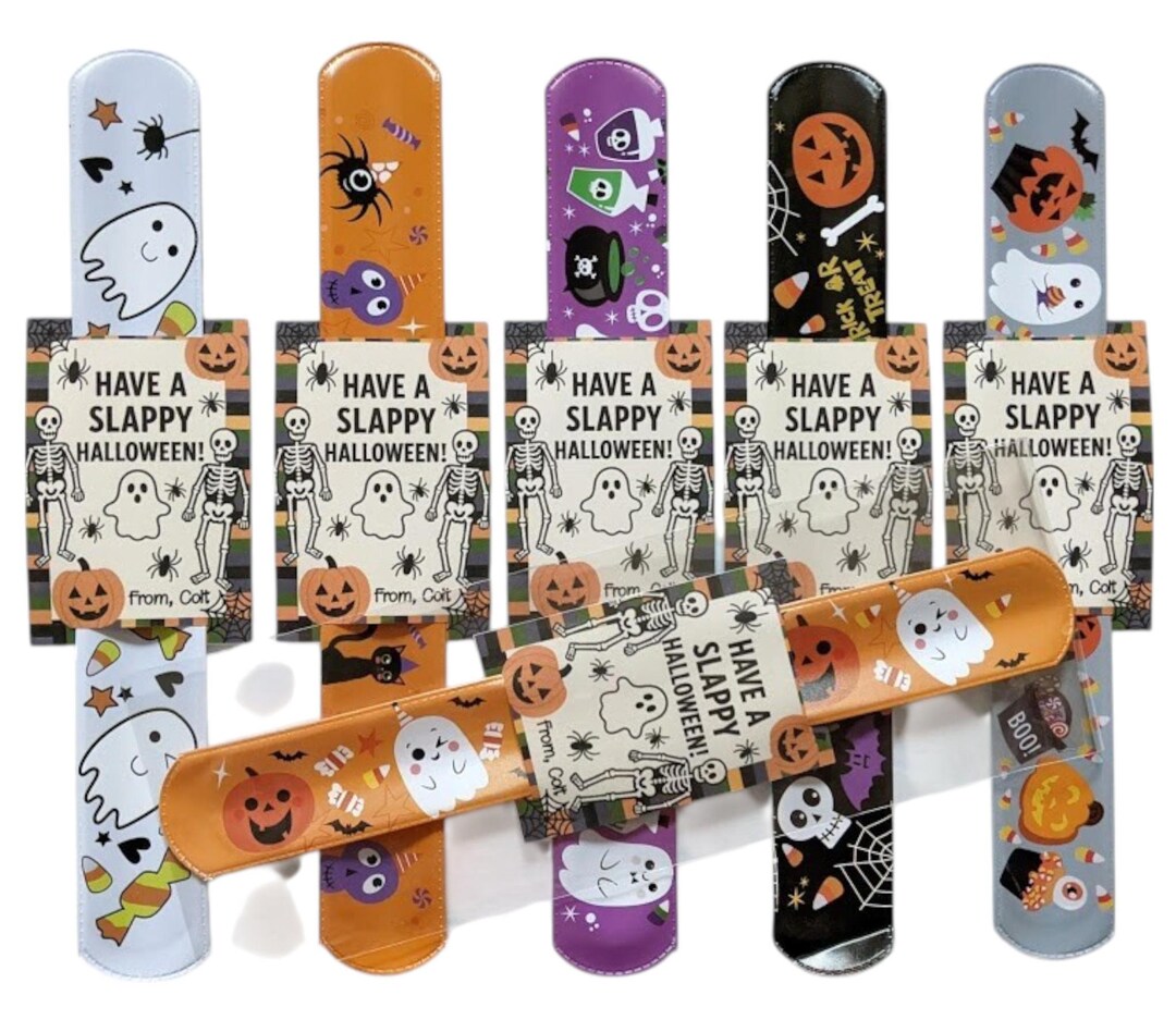 Halloween Slap Bracelets – Trick or Treaters - Trunk or Treats - Boo ...