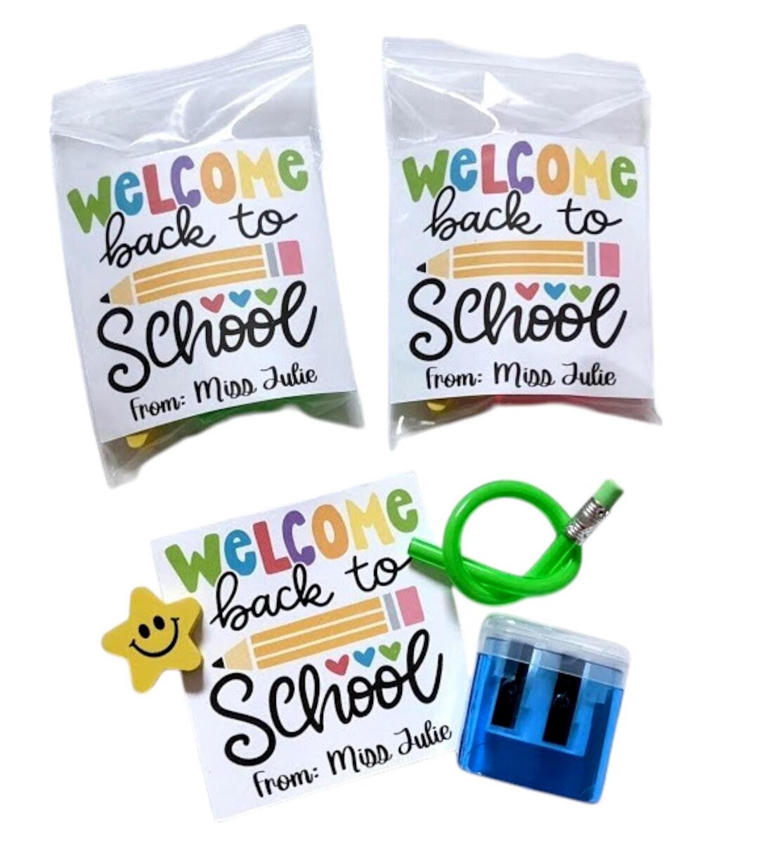 Class Gift From Teacher, First Day of School Favor Bags, Twisty Pencil ...