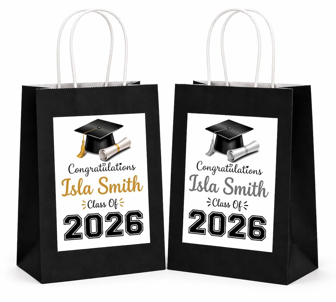 Personalized Graduation Gift Bags | Graduation Party | Gift for ...
