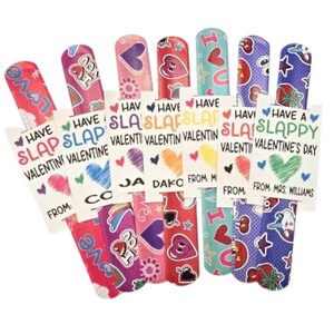 Personalized Valentine's Day Slap Bracelets With Gift Tags | Have a ...