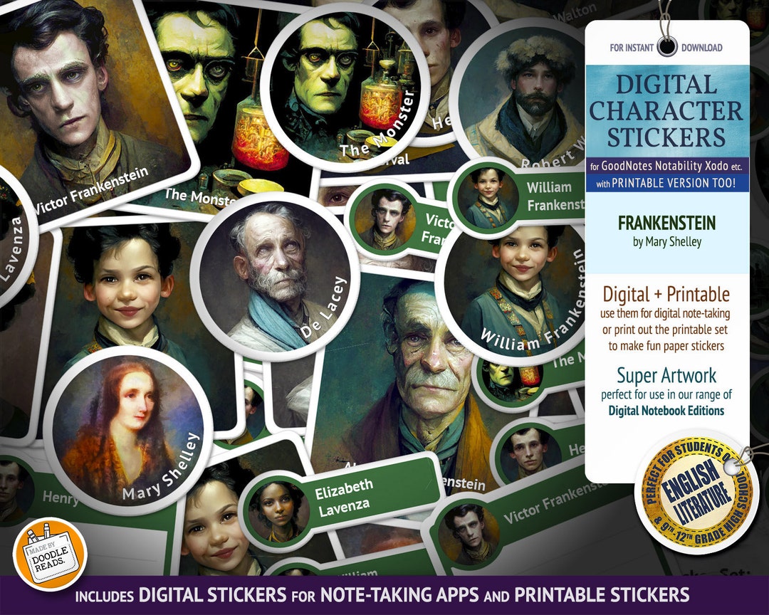 Frankenstein: Character Digital Stickers for Note-taking Apps ...