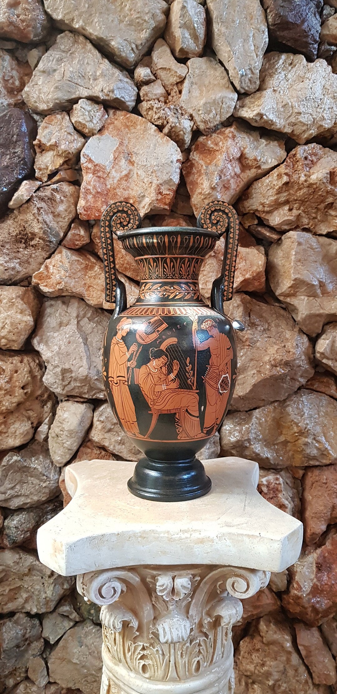 Muses With Apollo / Odysseus and Athena Attic Red-figure Period- Museum ...