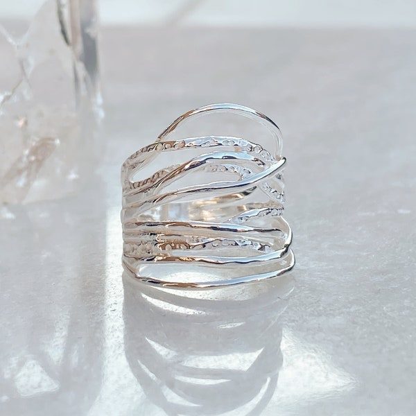 Silver Thumb Ring - Etsy