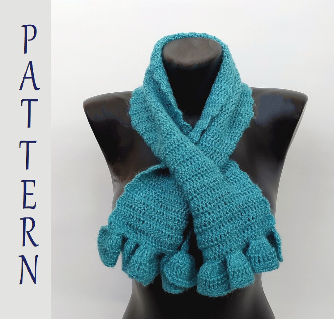 Ascot Keyhole Scarf Pattern PDF, Written Tutorial and Photo, - Etsy