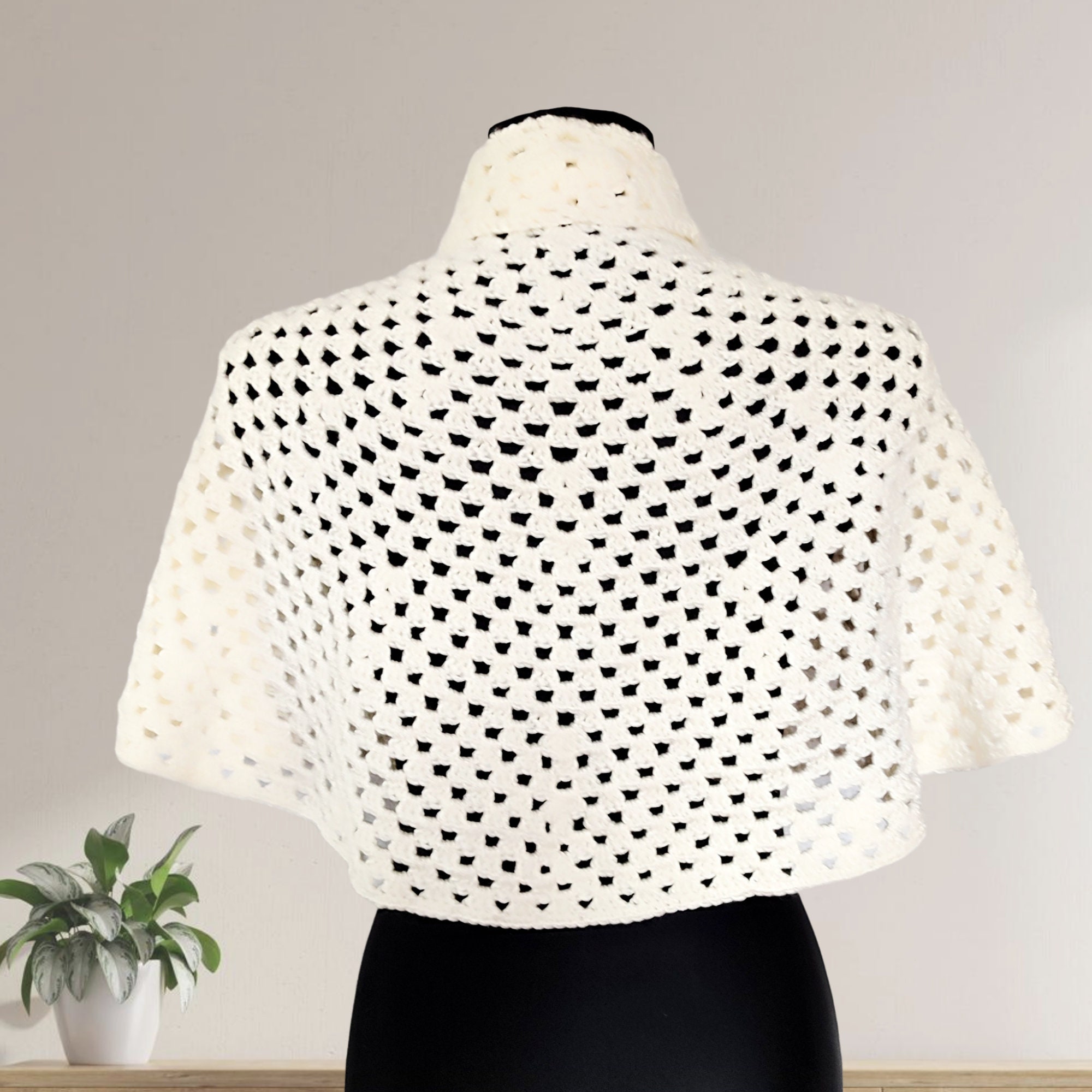 Crochet Capelet and Shawl PATTERN, Tutorial, Photo and Diagrams - Etsy
