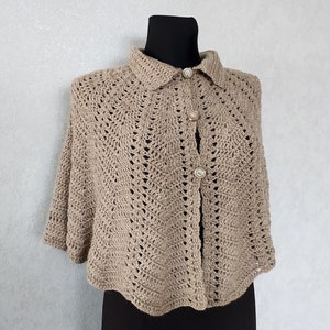 Crochet Capelet PATTERN, Tutorial, Photos, Diagrams - Etsy