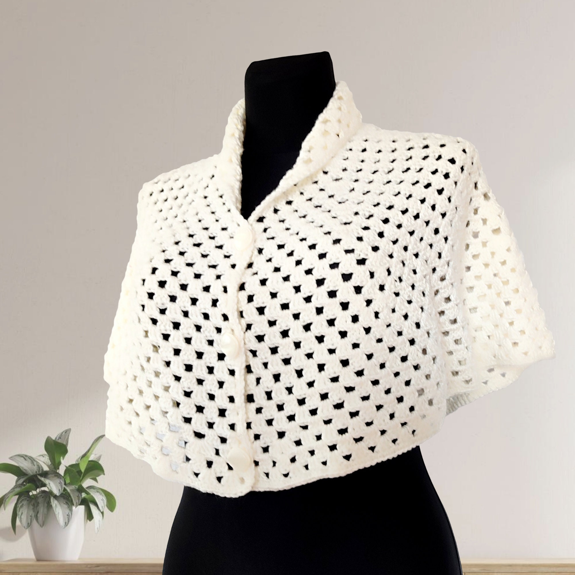 Crochet Lace Capelet and Shawl PATTERN, Tutorial, Photo and Diagrams ...