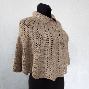 Crochet Capelet PATTERN, Tutorial, Photos, Diagrams - Etsy