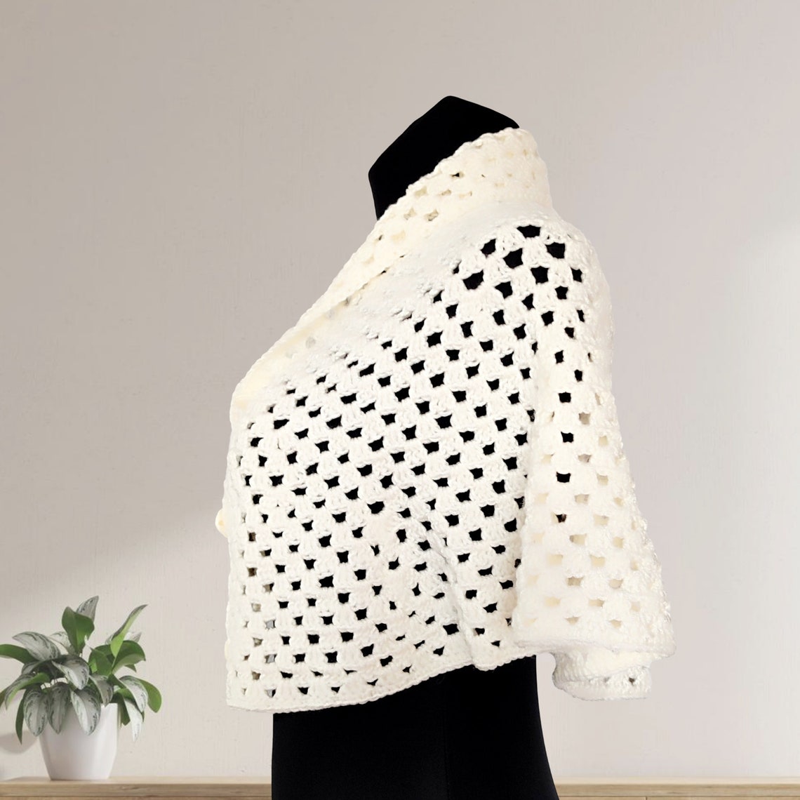 Crochet Capelet and Shawl PATTERN, Tutorial, Photo and Diagrams - Etsy