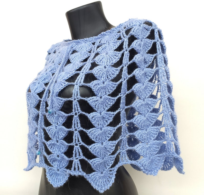 Crochet Lace Capelet PATTERN PDF - Etsy