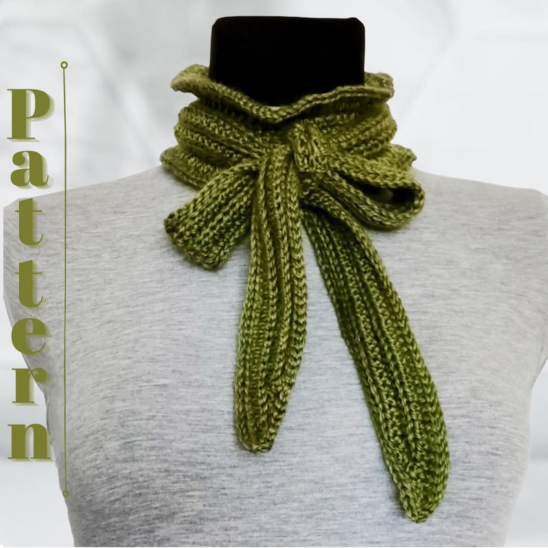 Crochet Ruffle Neck Scarf - Etsy