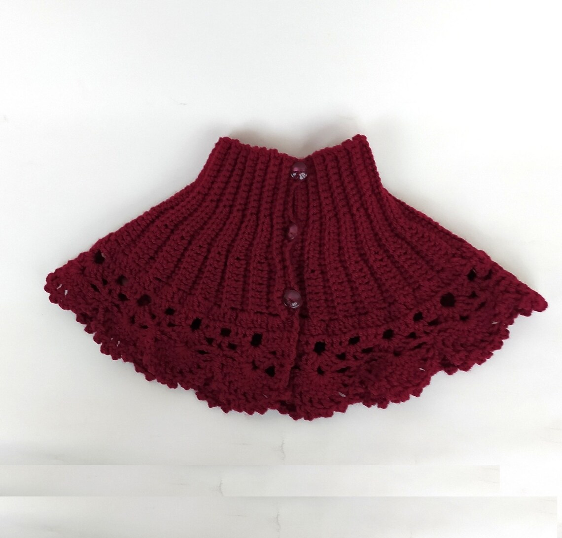 Crochet Woman Capelet PATTERN Crochet Collar Tutorial With - Etsy