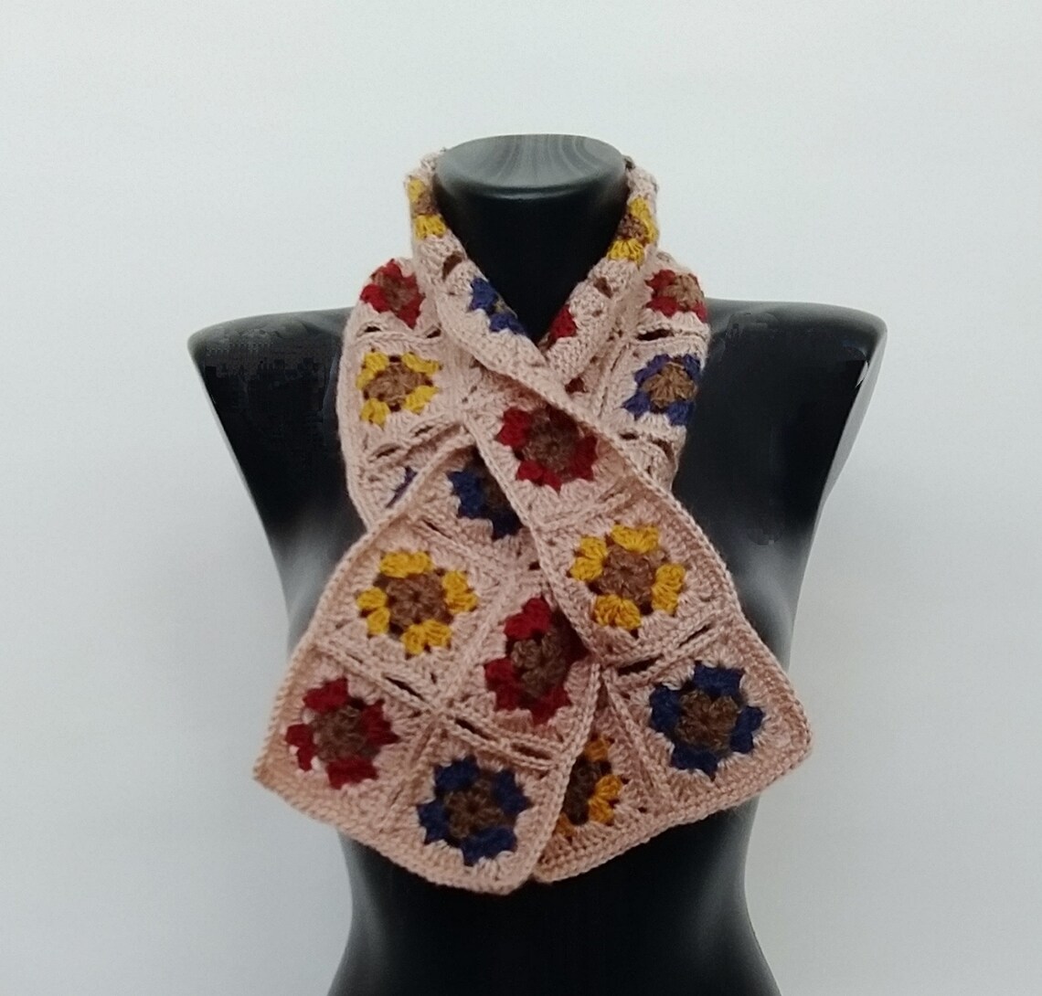 Keyhole Scarf PATTERN PDF Tutorial With Foto and | Etsy