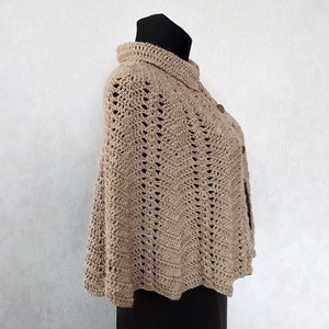 Crochet Capelet PATTERN, Tutorial, Photos, Diagrams - Etsy