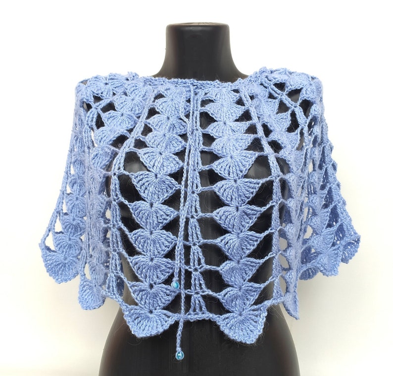 Crochet Lace Capelet PATTERN PDF - Etsy