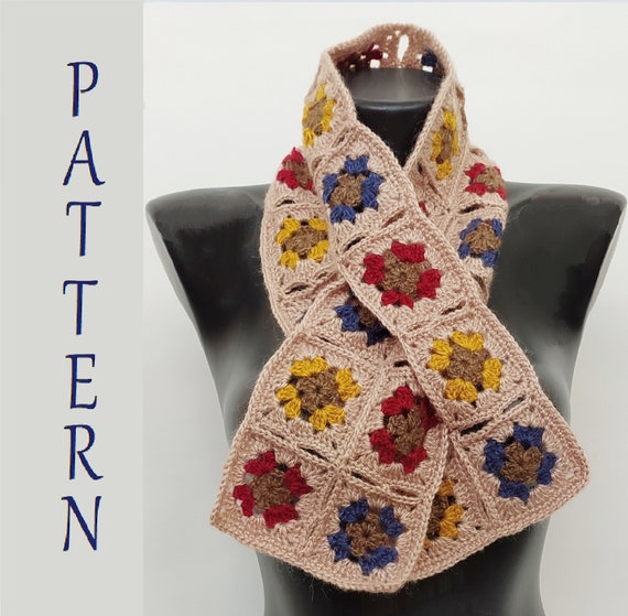 Keyhole Scarf PATTERN PDF Tutorial With Foto and | Etsy