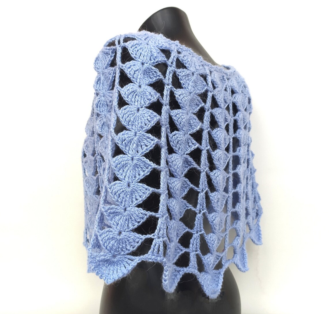 Crochet Lace Capelet PATTERN PDF - Etsy
