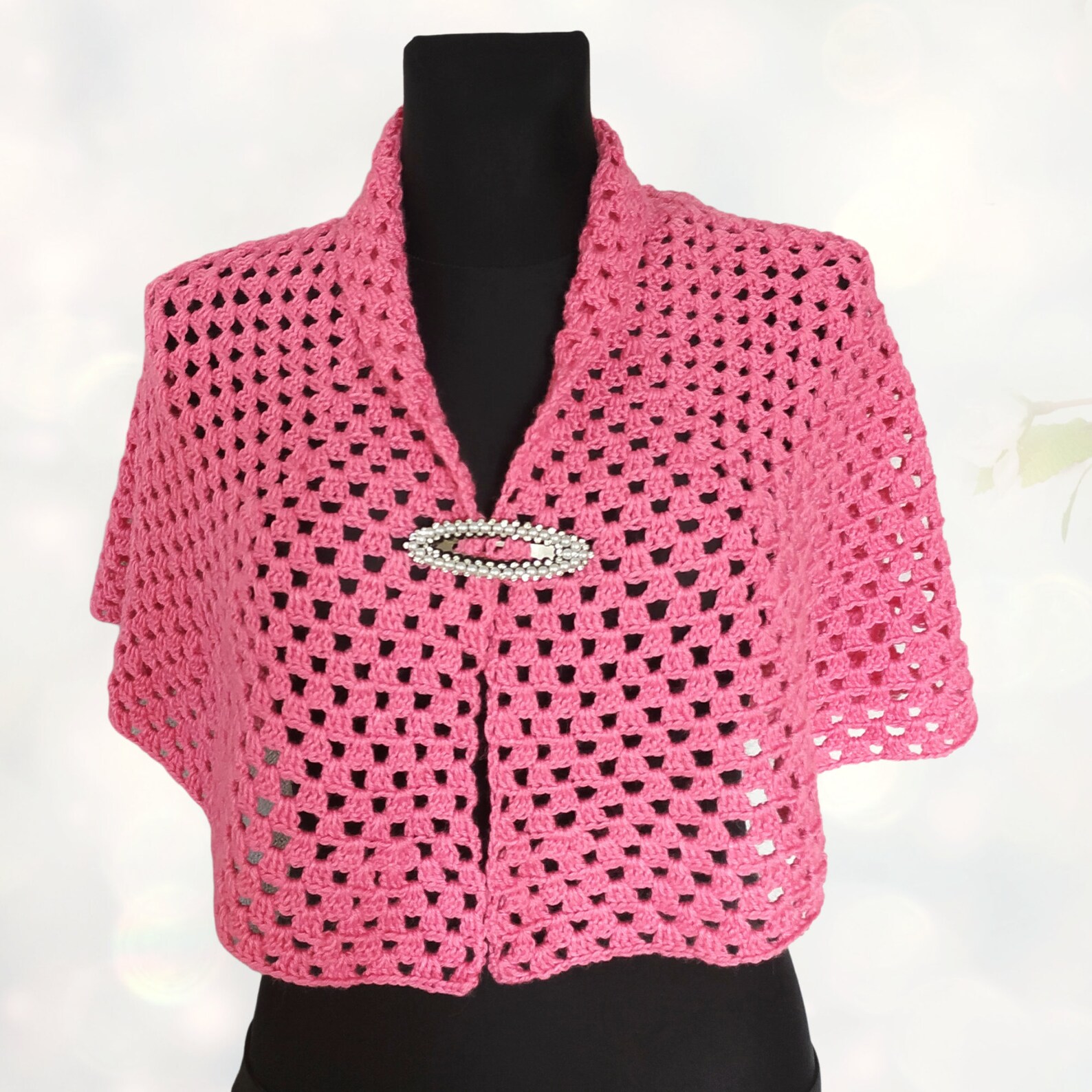 Crochet Capelet and Shawl PATTERN, Tutorial, Photo and Diagrams - Etsy