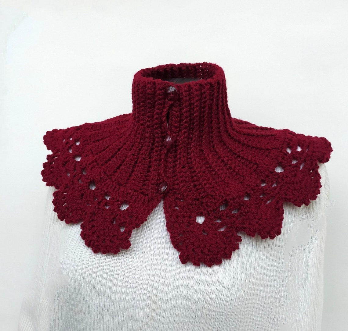 Crochet Woman Capelet PATTERN Crochet Collar Tutorial With - Etsy