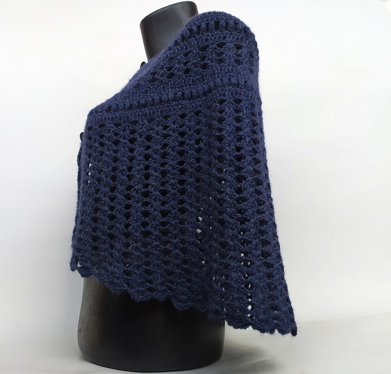 Crochet Capelet PATTERN, Fantasy Lace Poncho PDF, Tutorials, Photo and ...