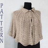 Crochet Woman Capelet PATTERN, Crochet Collar, Tutorial With Photo and ...