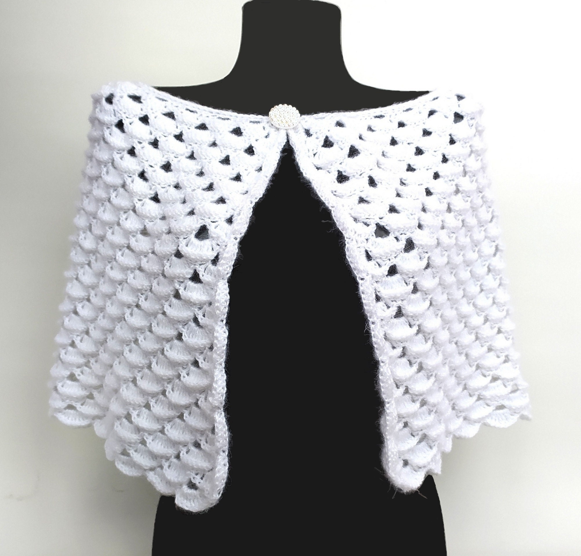 Crochet Lace Capelet PATTERN for Women (Download Now) - Etsy