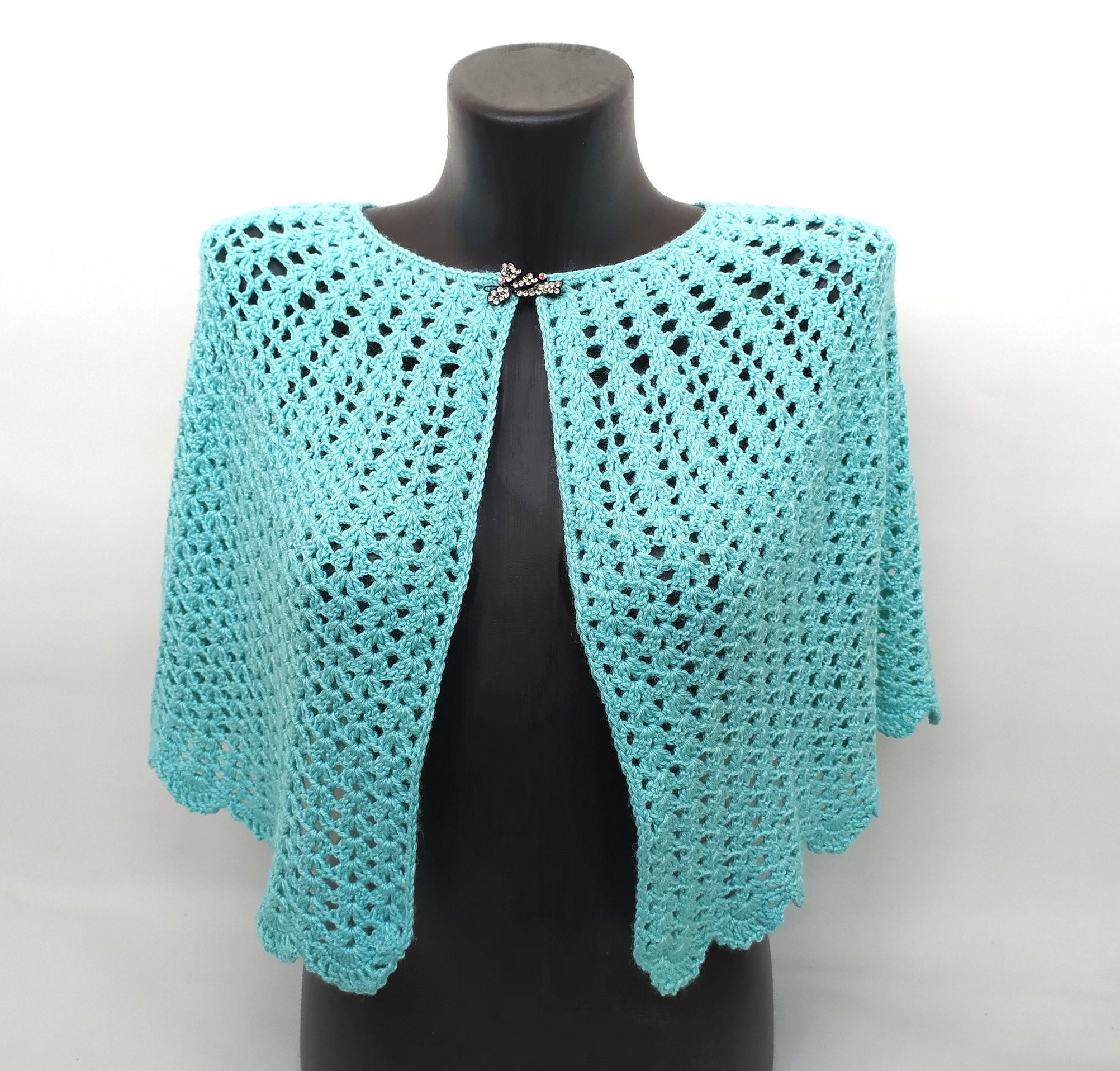 Crochet Woman Capelet PATTERN Victorian Cape Tutorial With - Etsy