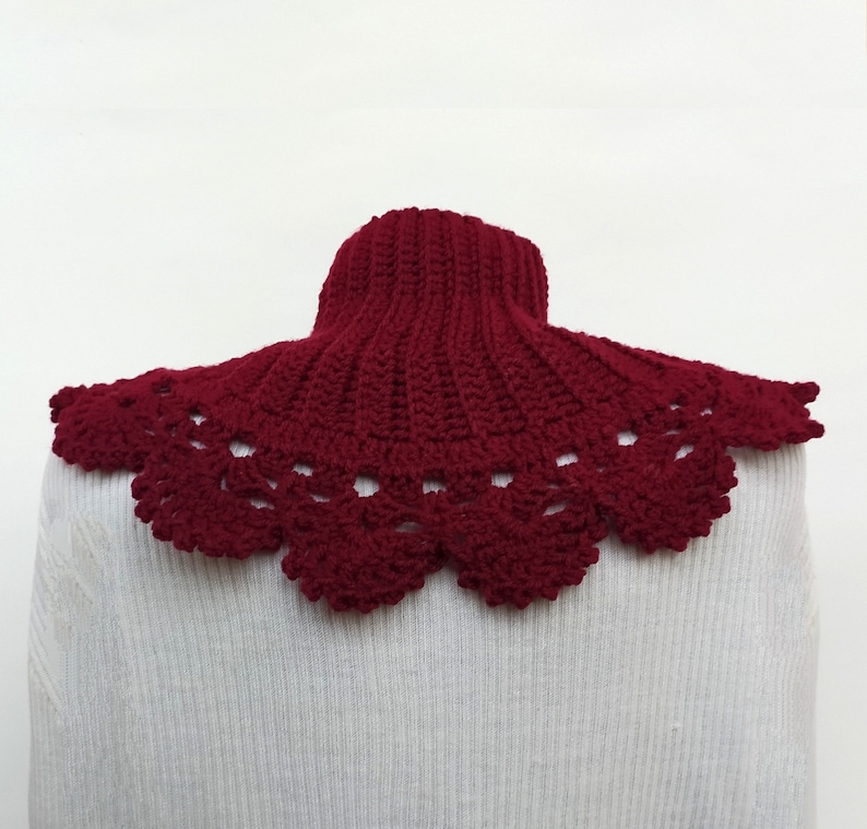 Crochet Woman Capelet PATTERN, Crochet Collar, Tutorial With Photo and ...