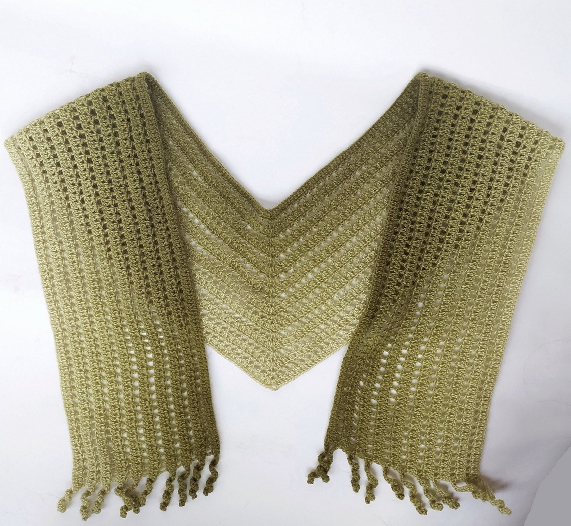 Crochet Scarf PATTERN PDF Tutorial With Foto and Diagrams - Etsy