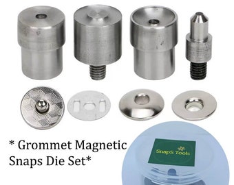 Double Caps Magnetic Snaps Dies Sets14mm18mmhand Press - Etsy