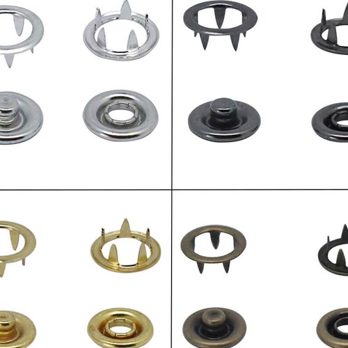 50 Sets Brass Material Open Ring Metal Snaps-eco-friendly - Etsy Australia