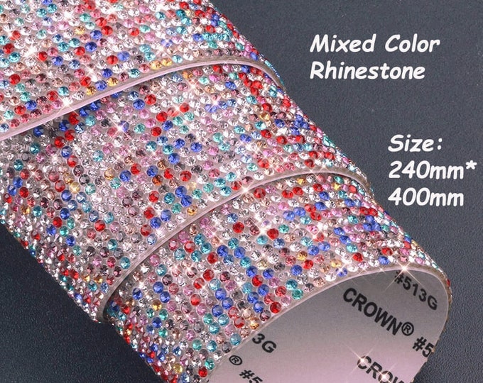 Rhinestone Sheet W Adhesive backedRose Red | Etsy