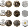 Big Brass Screw Buttonsleathercraft Screw Rivets Buttons Back Used for ...