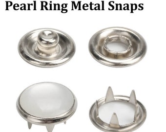 Pearl Ring Metal Snaps Die Setsprong Ring Snap Fasteners | Etsy