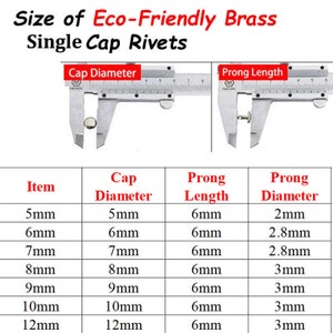 Single Cap Rivets Dies 7 Sizes Availablerivets for - Etsy